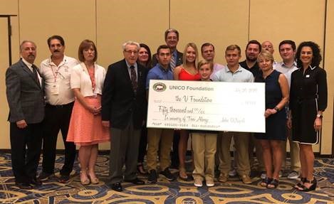 UNICO National Donates $50,000 to the V Foundation in Memory of Toni ...